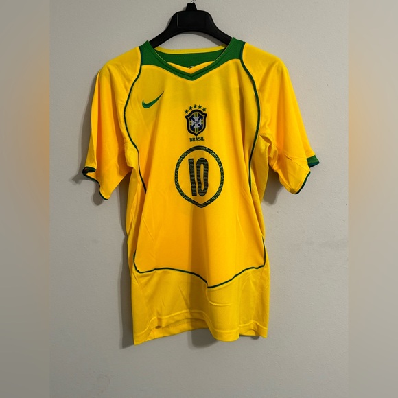 Shirts | Brazil 204 Retro Soccer Jersey Ronaldinho 10 | Poshmark